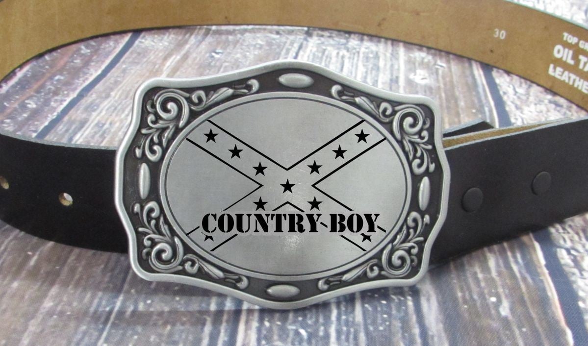 Confederate Flag Belt Buckle On Belt Confederate Flags To Remain For