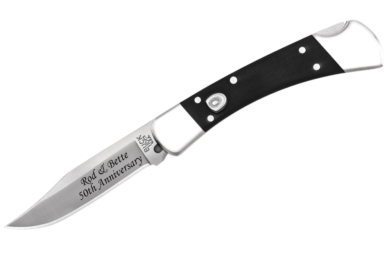 Custom Engraved Buck Knives