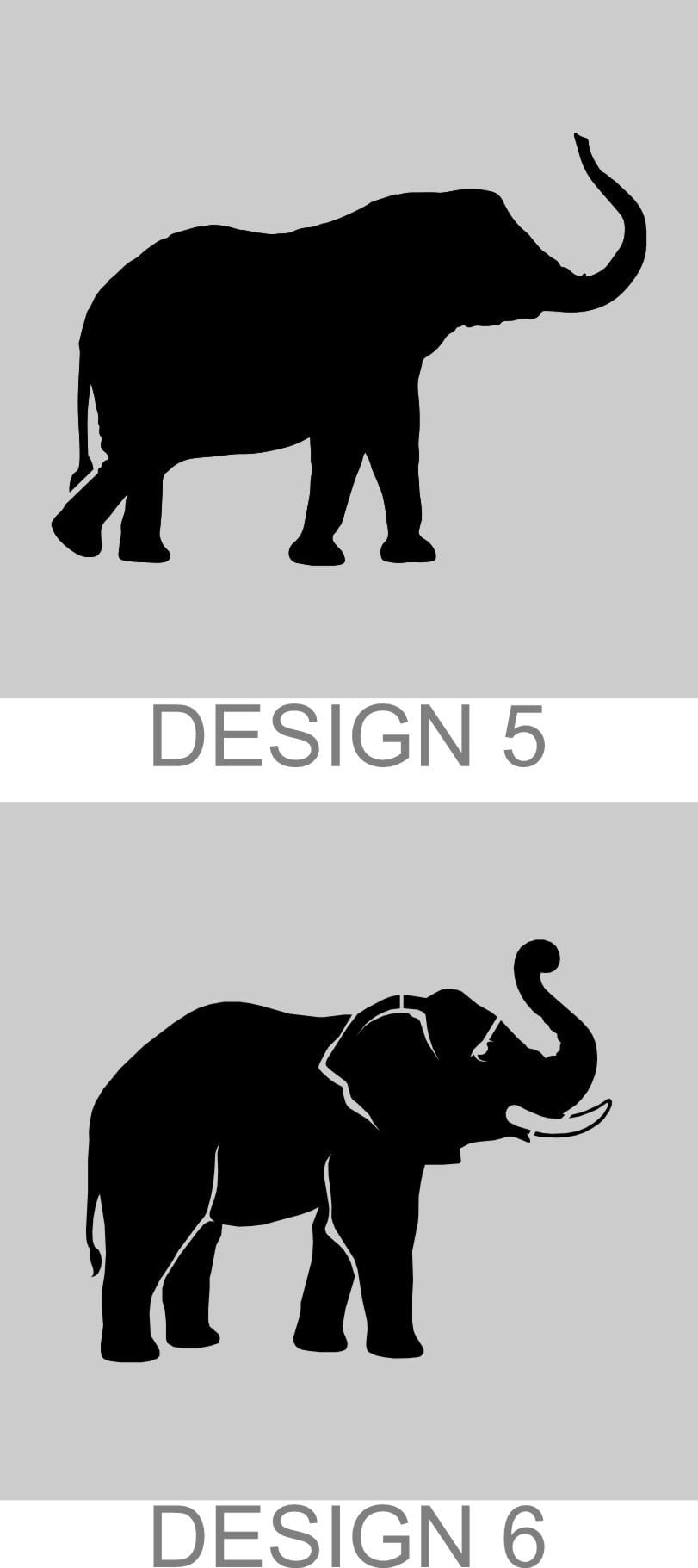 Elephant Stencil Designs