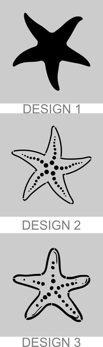 Starfish Wall Stencil