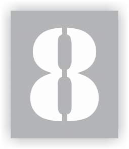 Number Stencils - Large Number Stencils for Painting, Every Digit ...