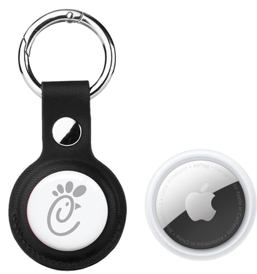 Laser Engraved Apple Airtag with Keychain Holder | Lazer Designs