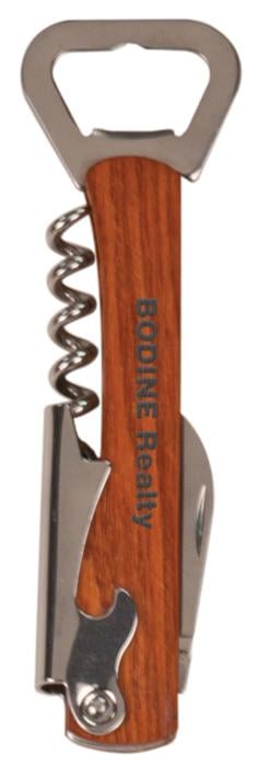 Wooden Corkscrew, Engraved Wine And Beer Opener Tool With Knife | Lazer ...